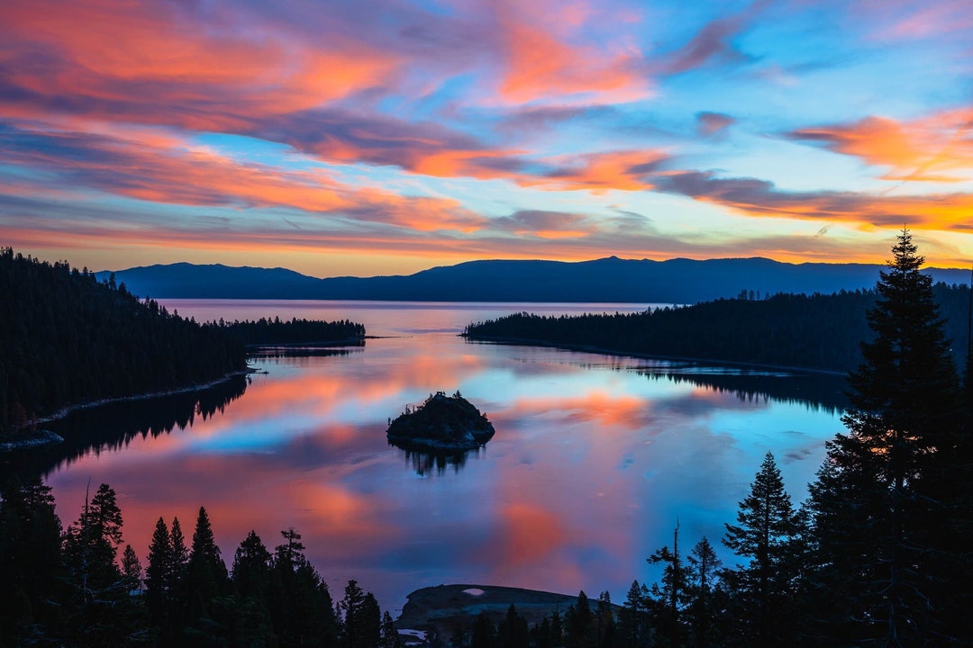Lake Tahoe Wall Art Fine Art Photography Emerald Bay Print at Sunrise ...