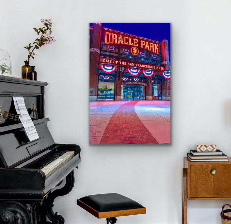 Oracle Park Willie Mays Gate Opening Day Photo Print – Illuminated San ...