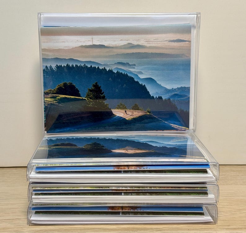 Nature Note Cards Set, Landscape Greeting Cards Pack, Waterfalls Forest ...