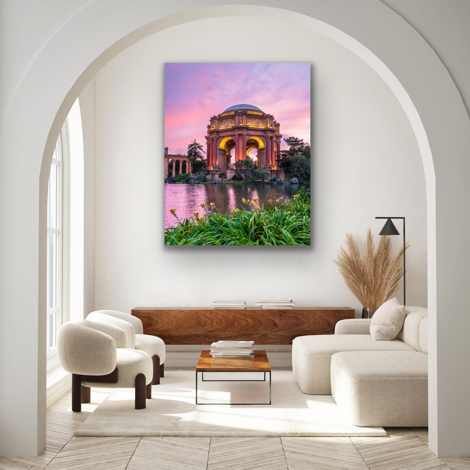 Palace of Fine Arts Print, San Francisco Wall Art, Glowing Architecture ...