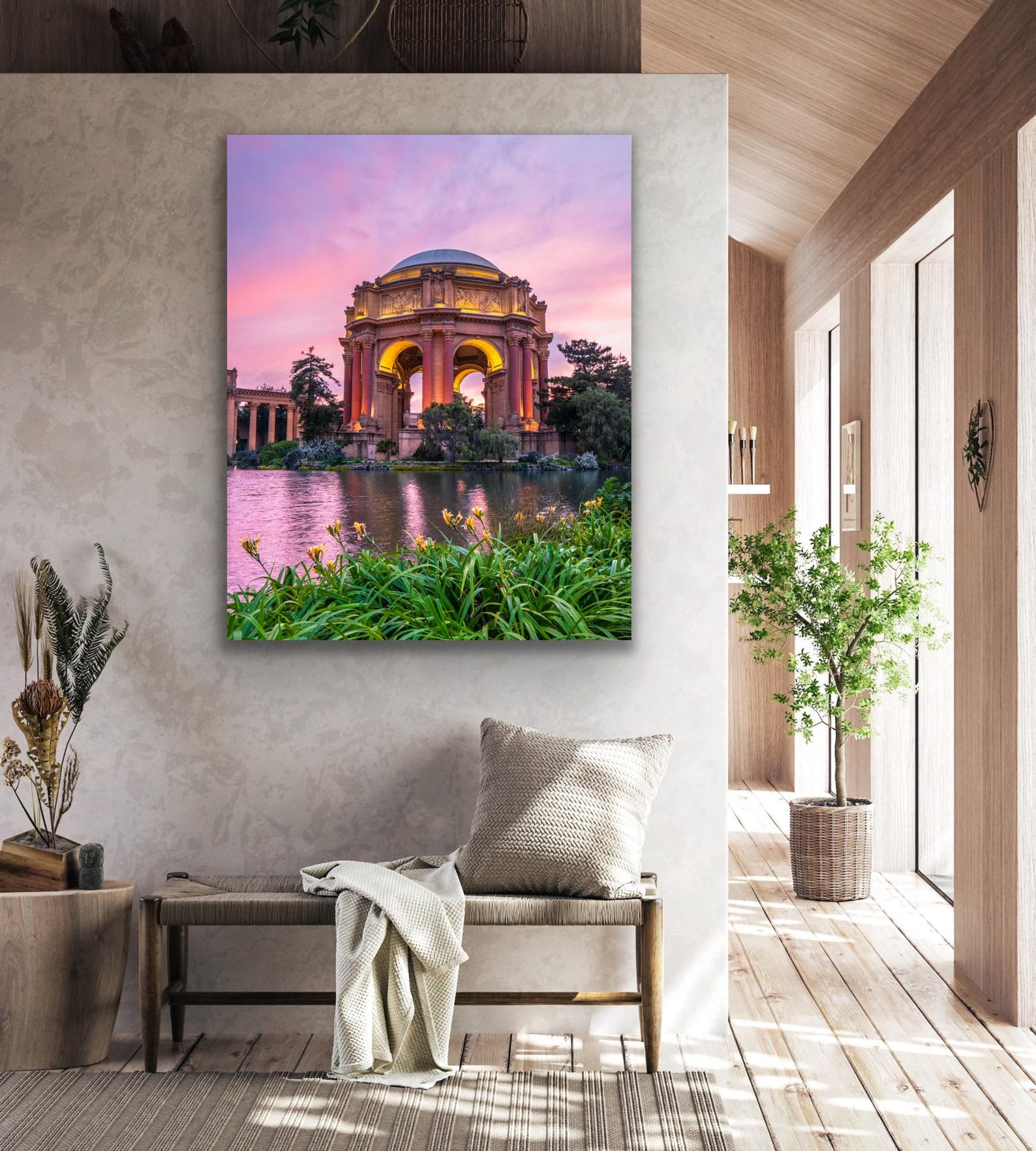 Palace of Fine Arts Print, San Francisco Wall Art, Glowing Architecture ...