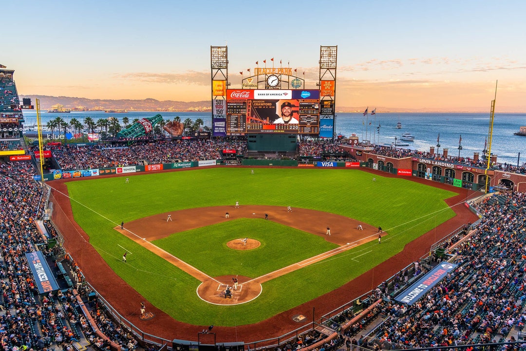 Oracle Park Sunset Wall Art San Francisco Giants Game Photo Print ...