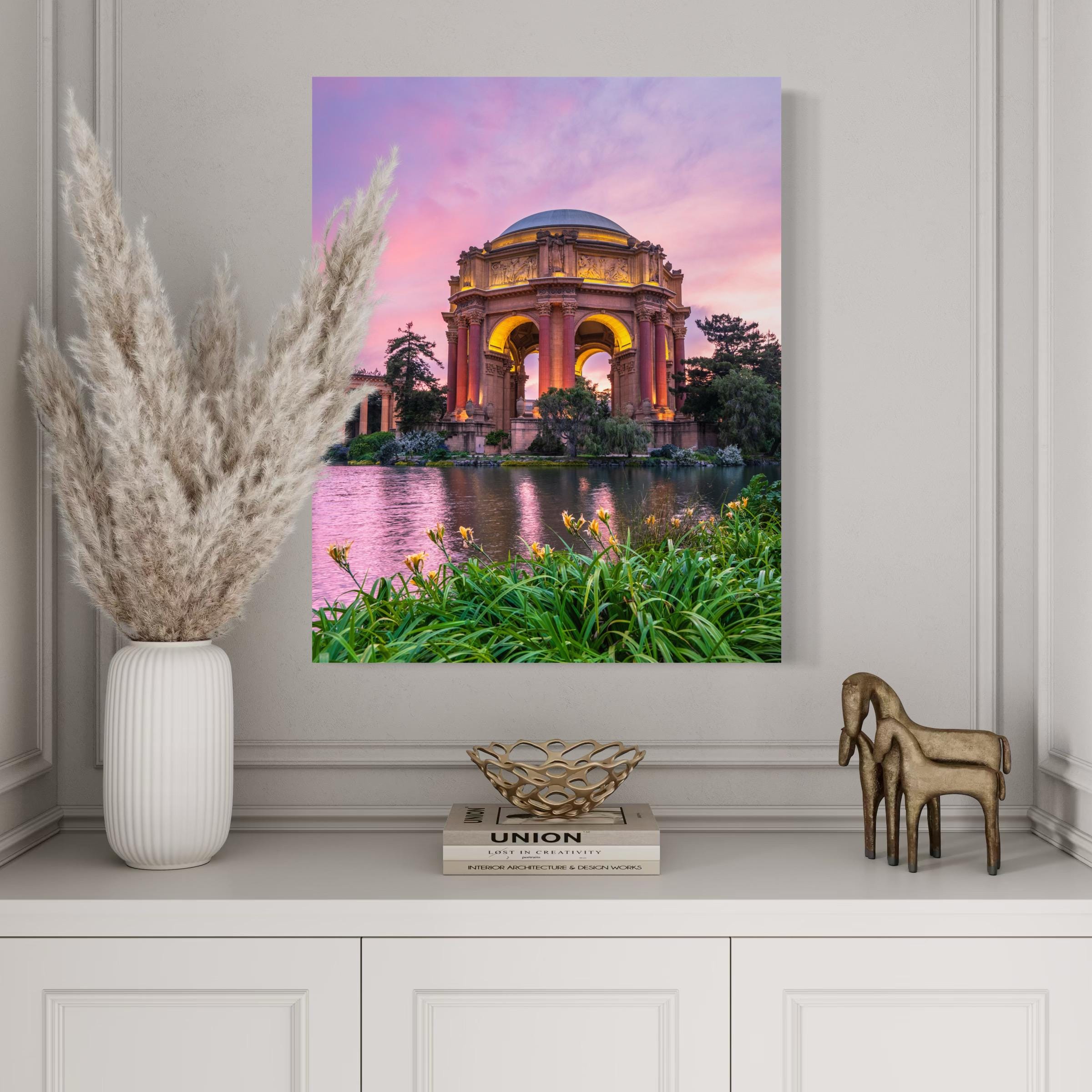 Palace of Fine Arts Print, San Francisco Wall Art, Glowing Architecture ...