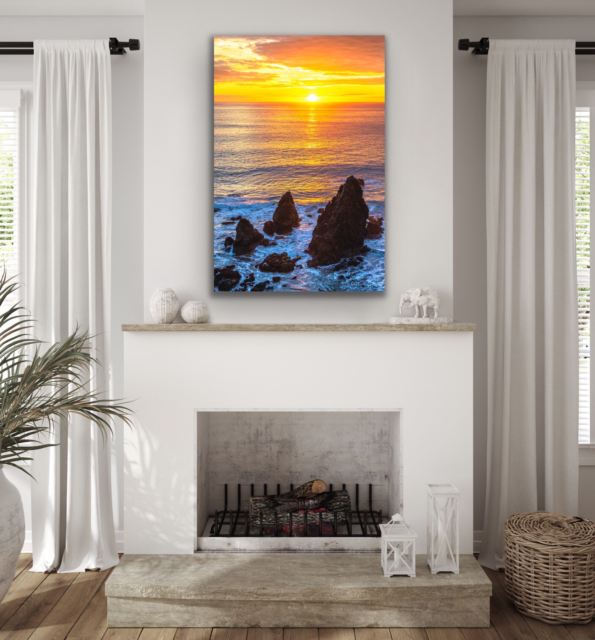 Pacific Ocean Art Seascape Wall Art Coastal California | Etsy