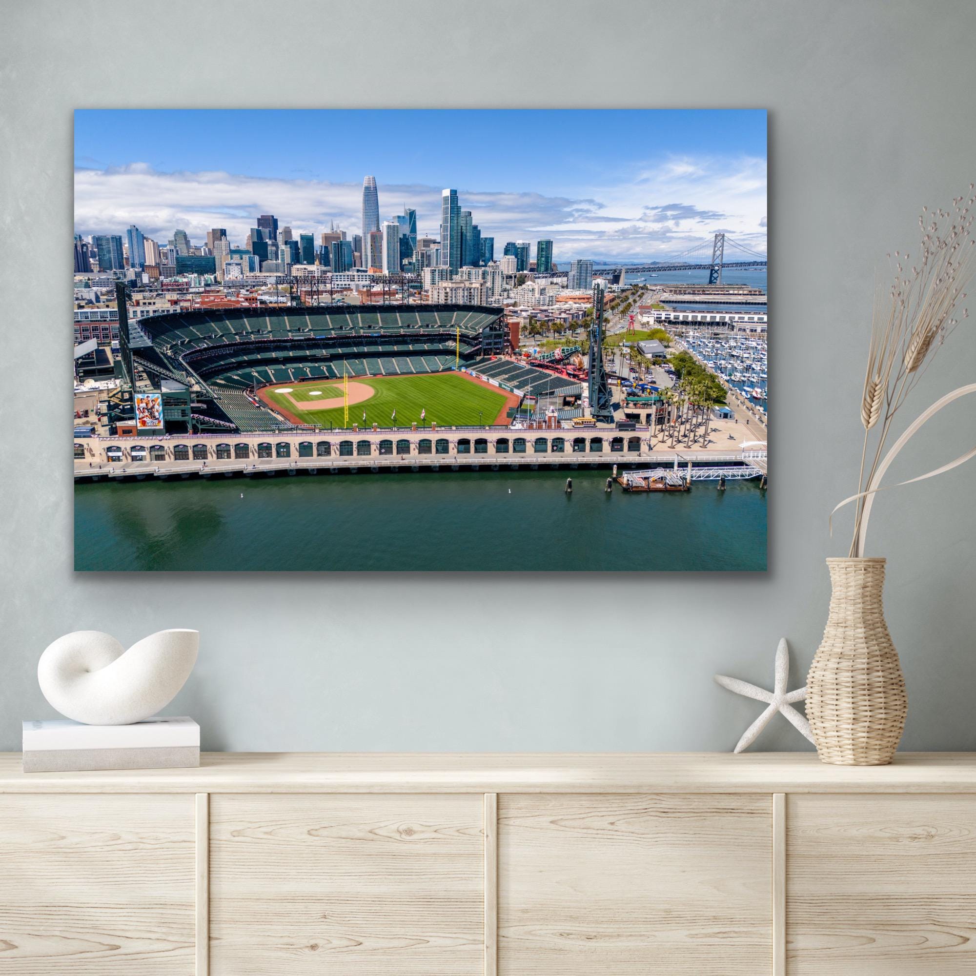 San Francisco Giants Ballpark Photo, Oracle Park Aerial Wall Art, San ...