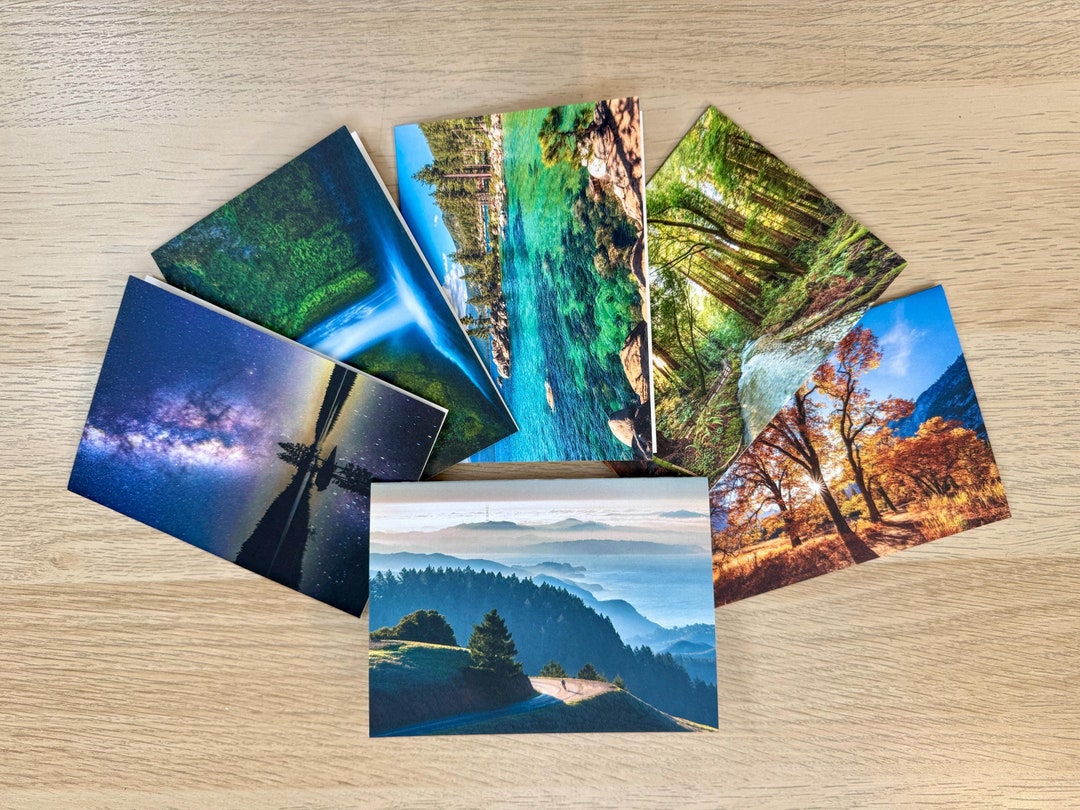 Nature Note Cards Set, Stunning Landscape Greeting Cards Pack ...