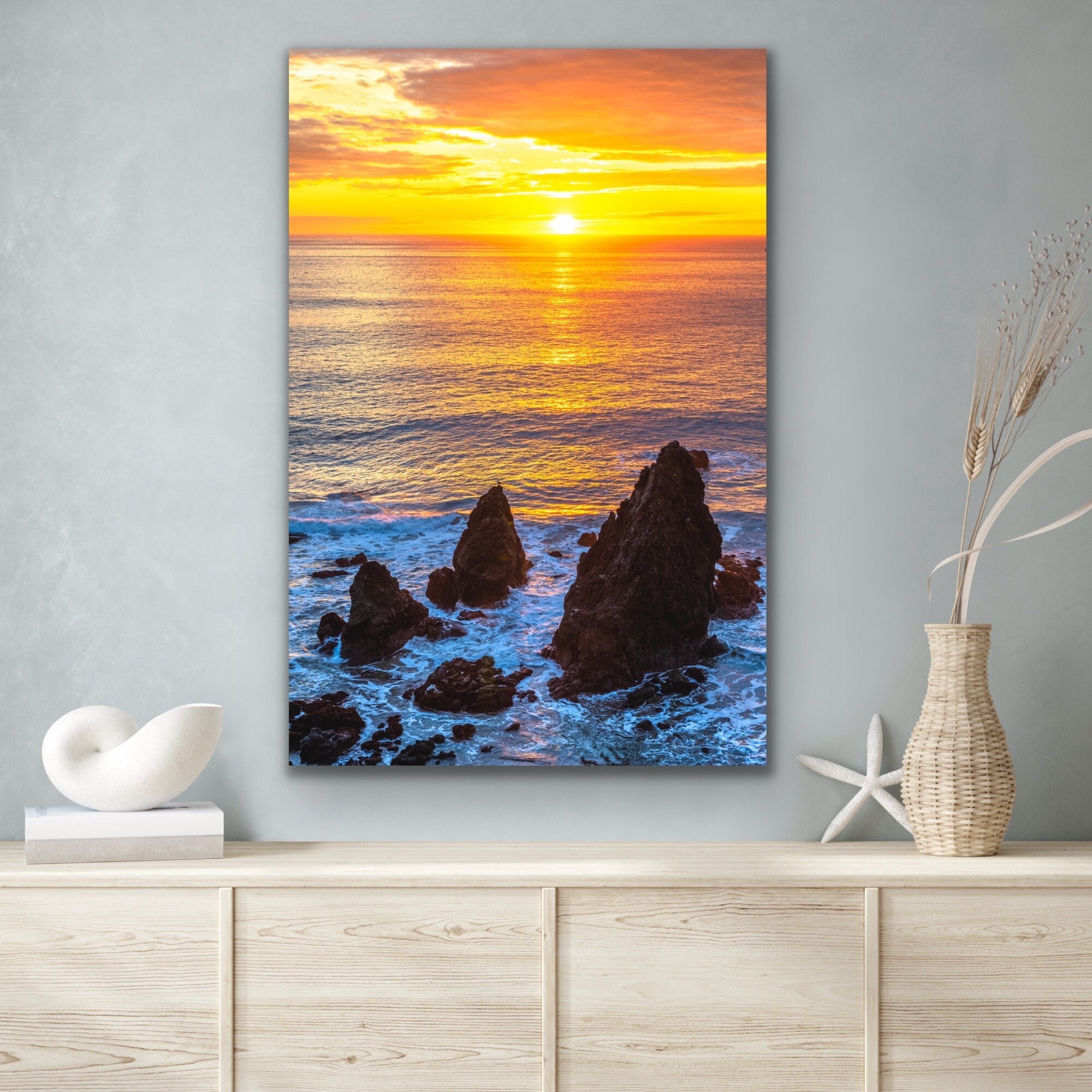 Pacific Ocean Art Seascape Wall Art Coastal California | Etsy
