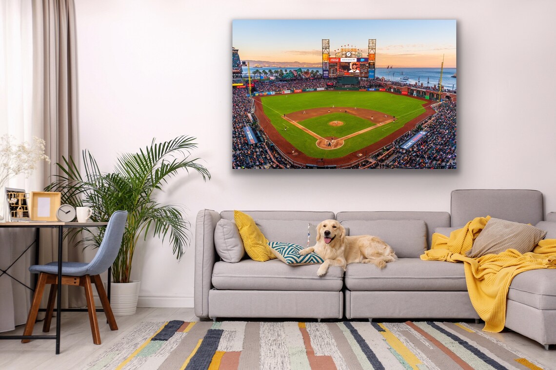 Oracle Park Sunset Wall Art San Francisco Giants Game Photo Print ...