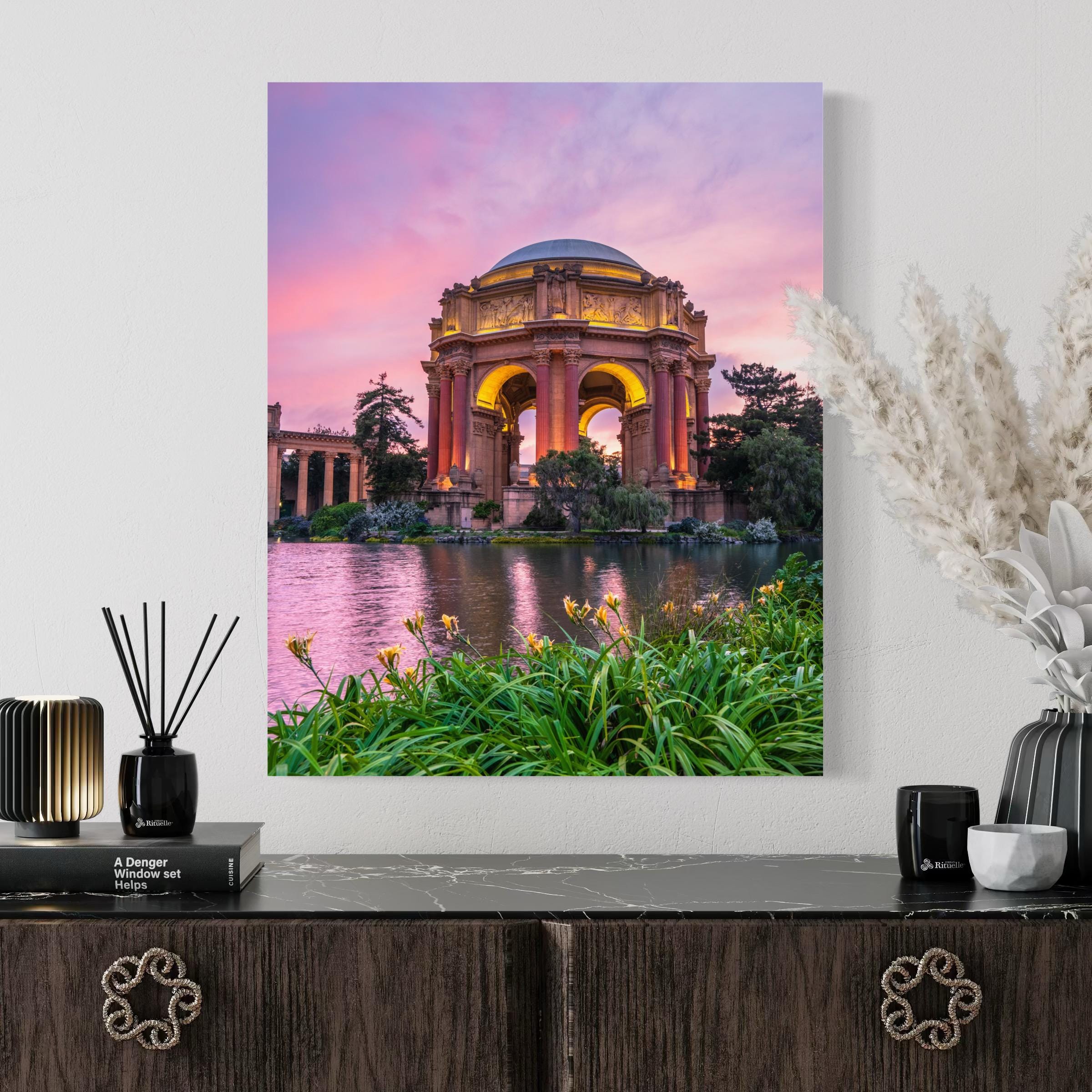 Palace of Fine Arts Print, San Francisco Wall Art, Glowing Architecture ...