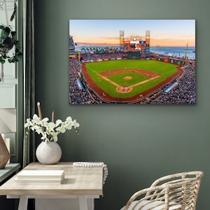 Oracle Park Sunset Wall Art San Francisco Giants Game Photo Print ...