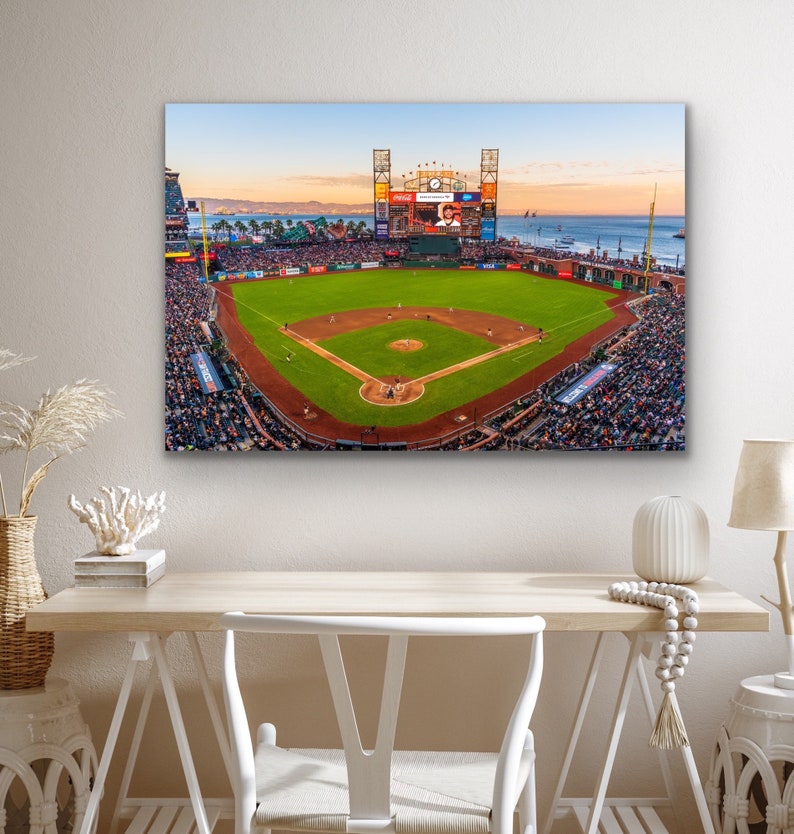 Oracle Park Sunset Wall Art San Francisco Giants Game Photo Print ...