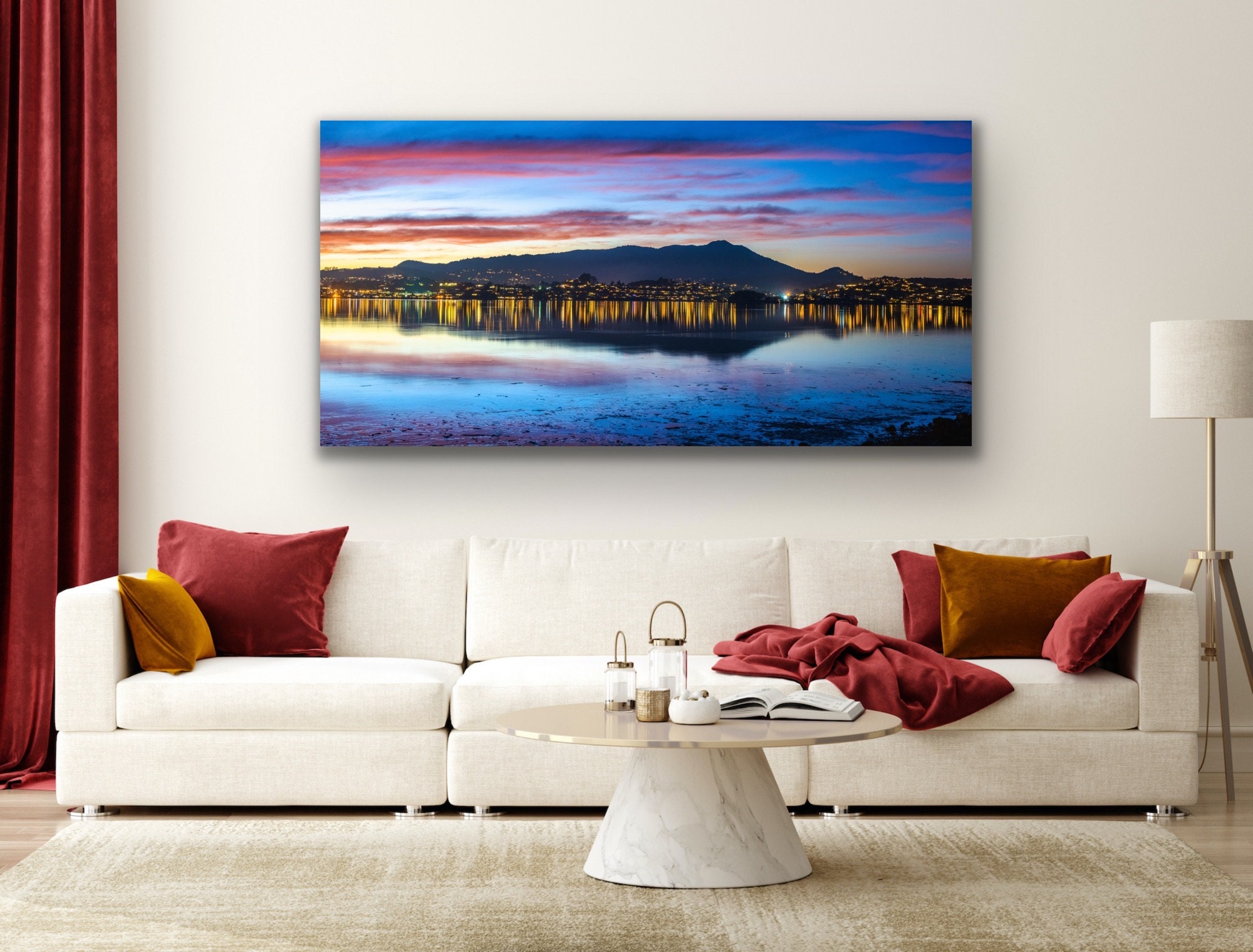 Mt. Tam Panoramic Print, San Francisco Bay Artwork, Mount Tamalpais ...