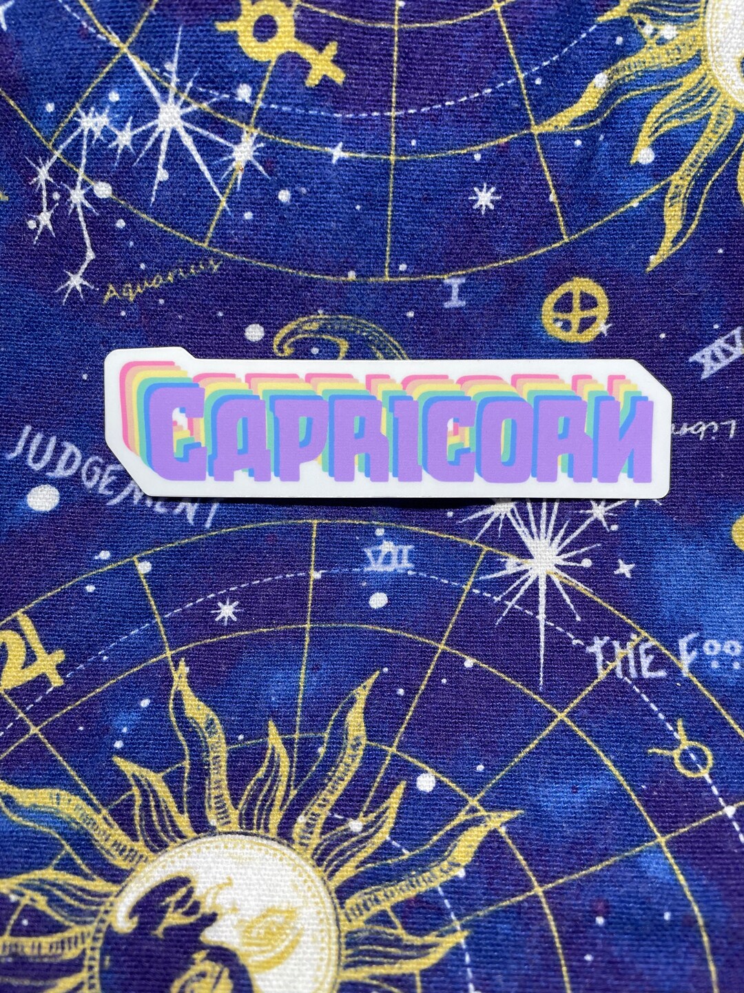 Rainbow Zodiac-capricorn Sticker: FREE SHIPPING - Etsy