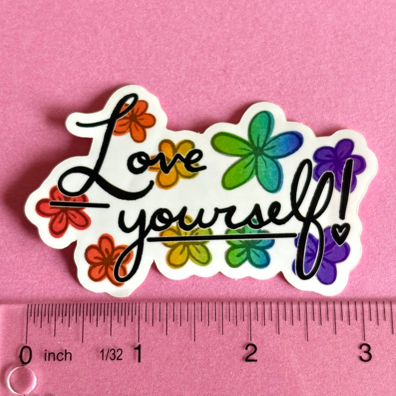 Love Yourself Sticker: FREE SHIPPING - Etsy
