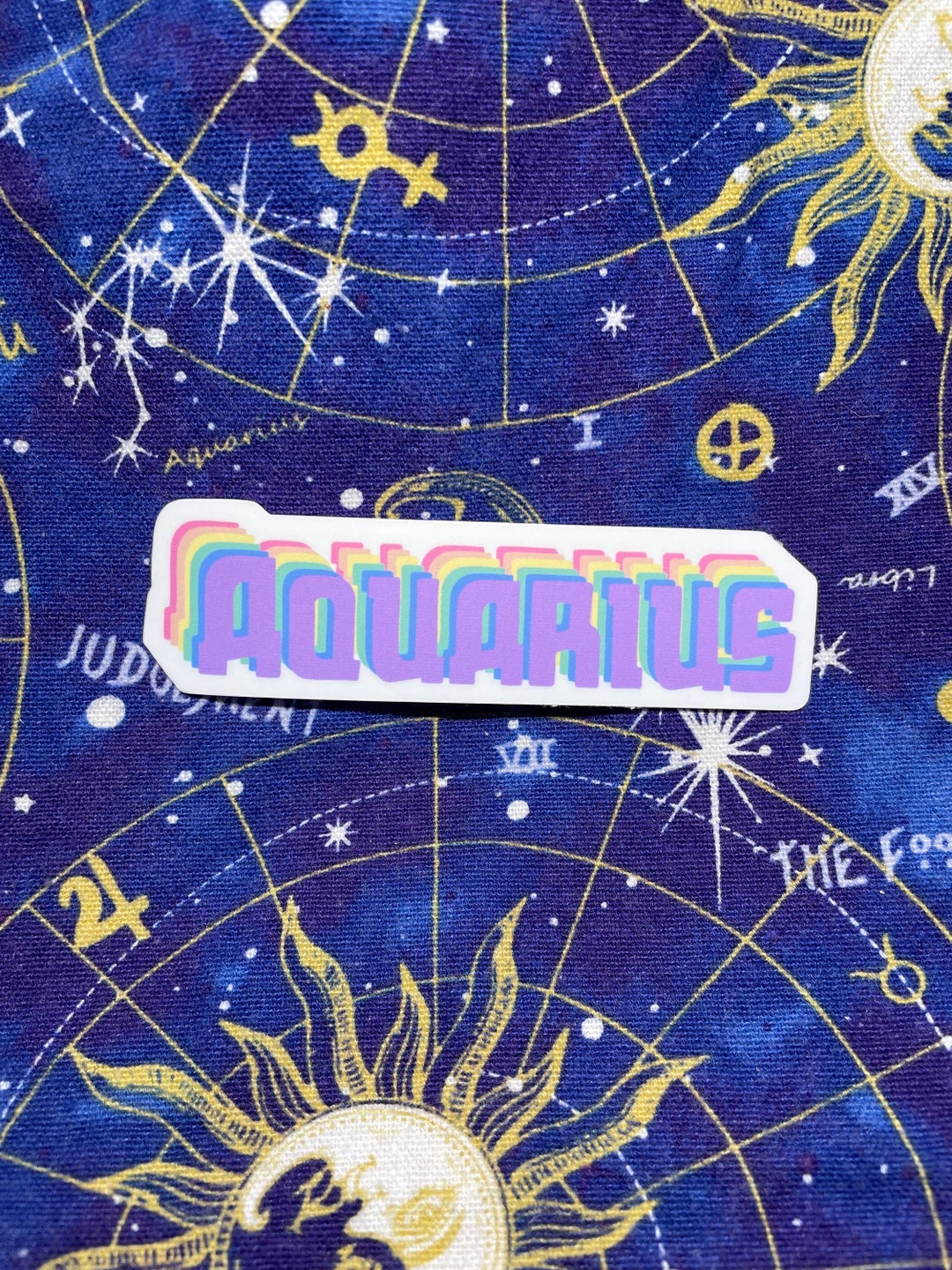 Rainbow Zodiac-aquarius: FREE SHIPPING - Etsy