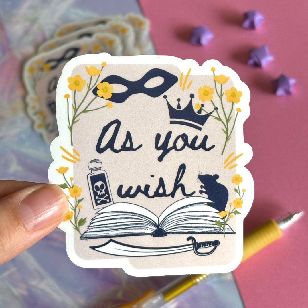 As You Wish Sticker: Free Shipping - Etsy