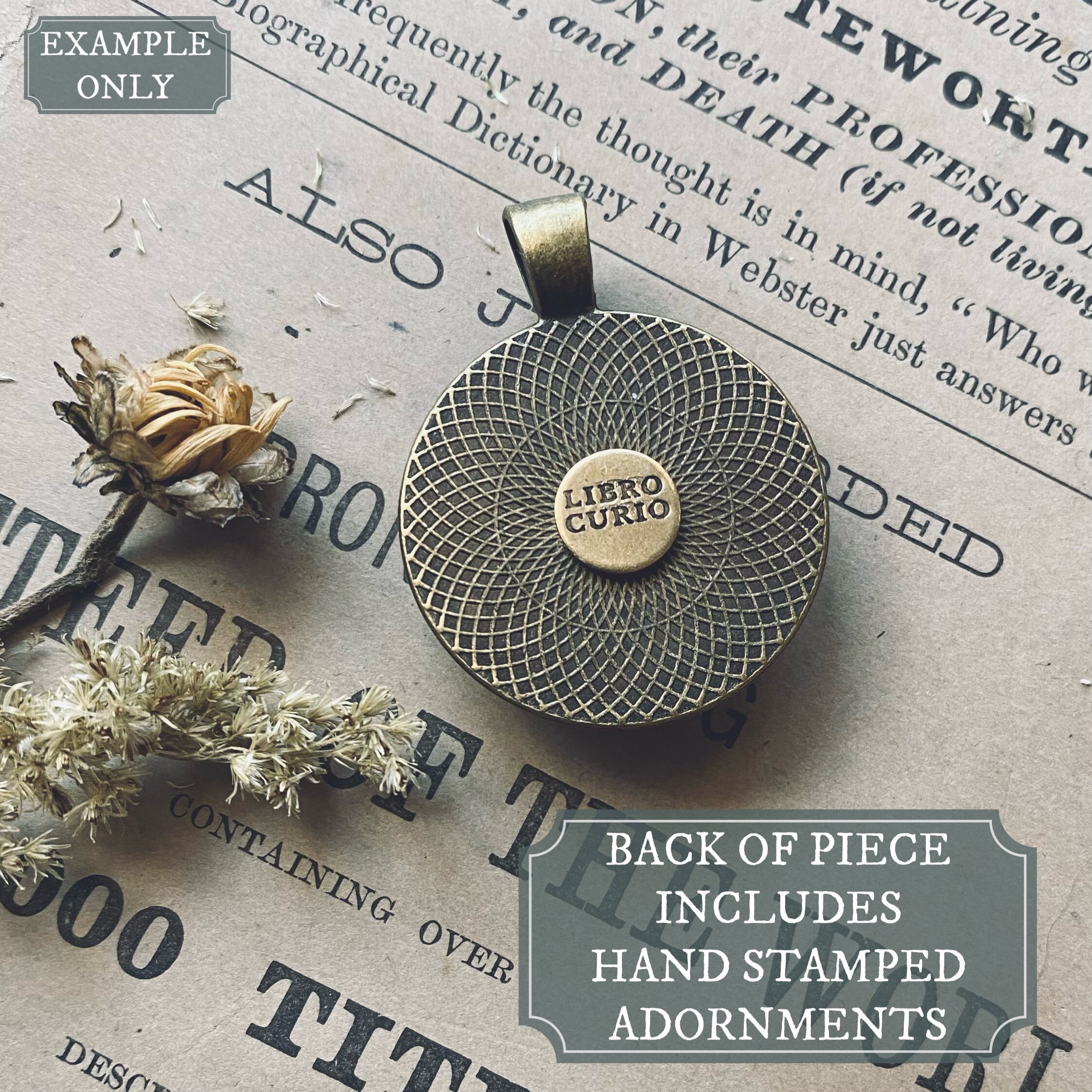 Word Pendant Dictionary Pendant Dictionary Necklace Word Jewelry Book ...