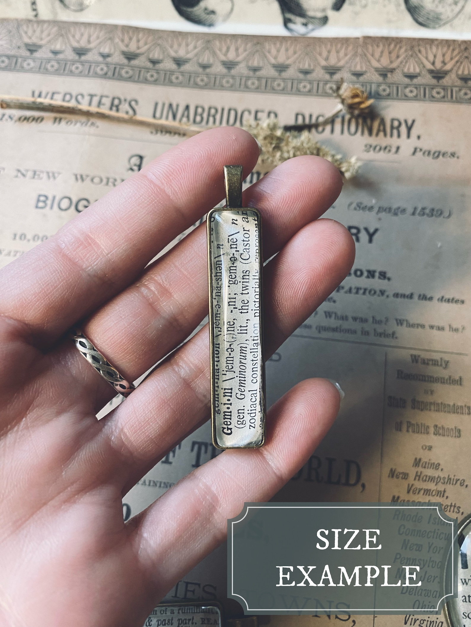 Word Pendant Dictionary Pendant Dictionary Necklace Word Jewelry Book ...