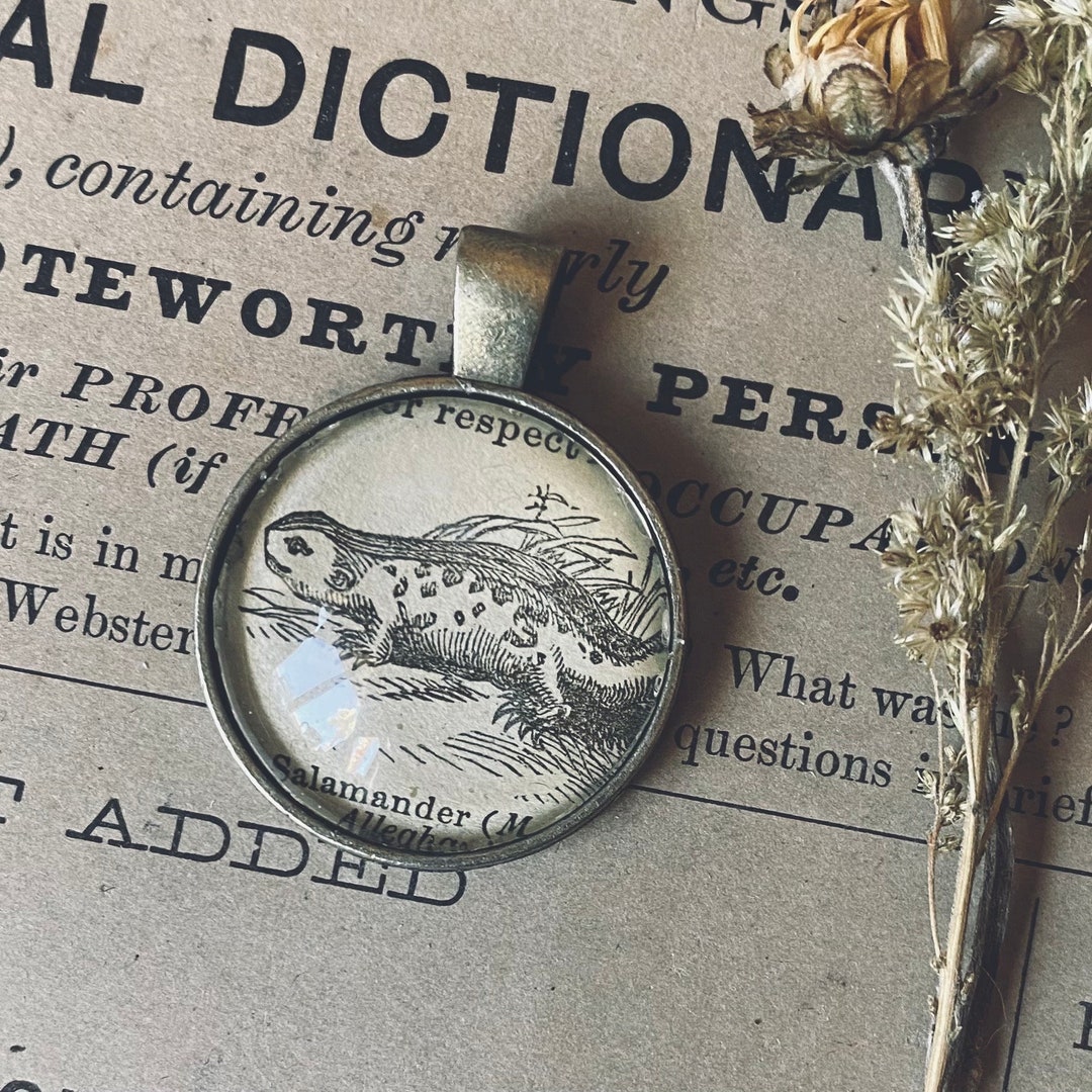 Salamander Pendant Salamander Necklace Salamander Keychain - Etsy