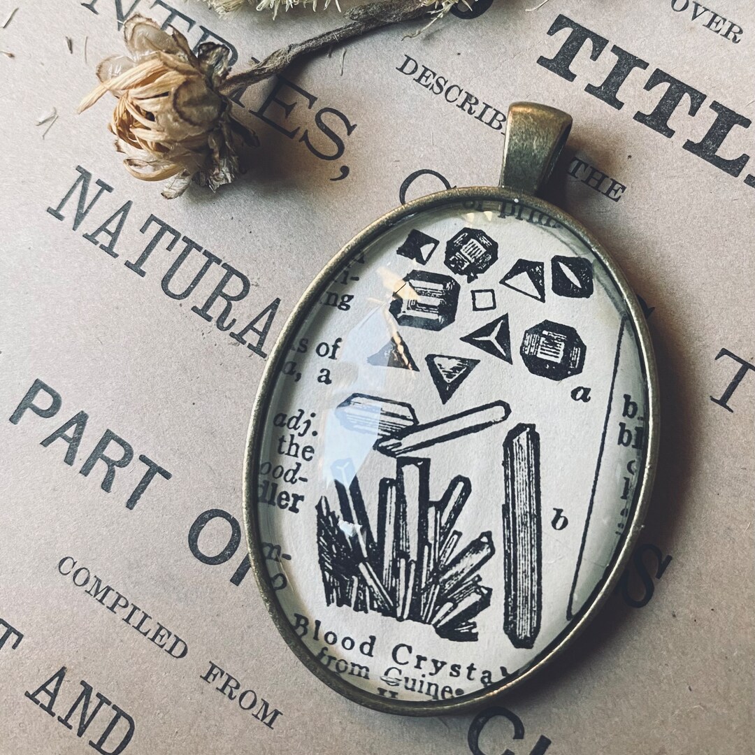 Blood Crystals Illustration Pendant - Anatomy Art - Phlebotomist Gift ...