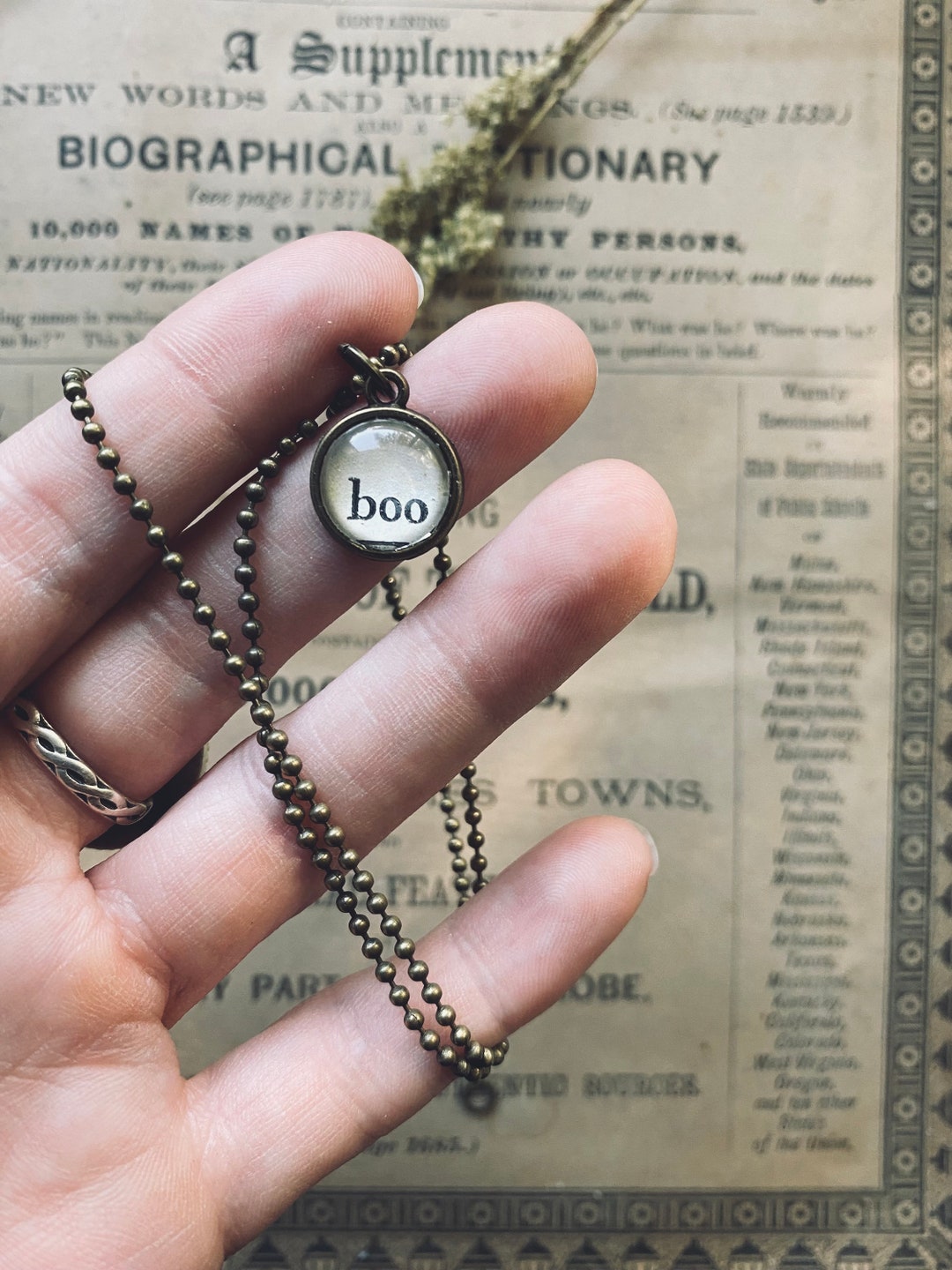 Mini Boo Pendant Boo Pendant Boo Necklace Boo Jewelry - Etsy