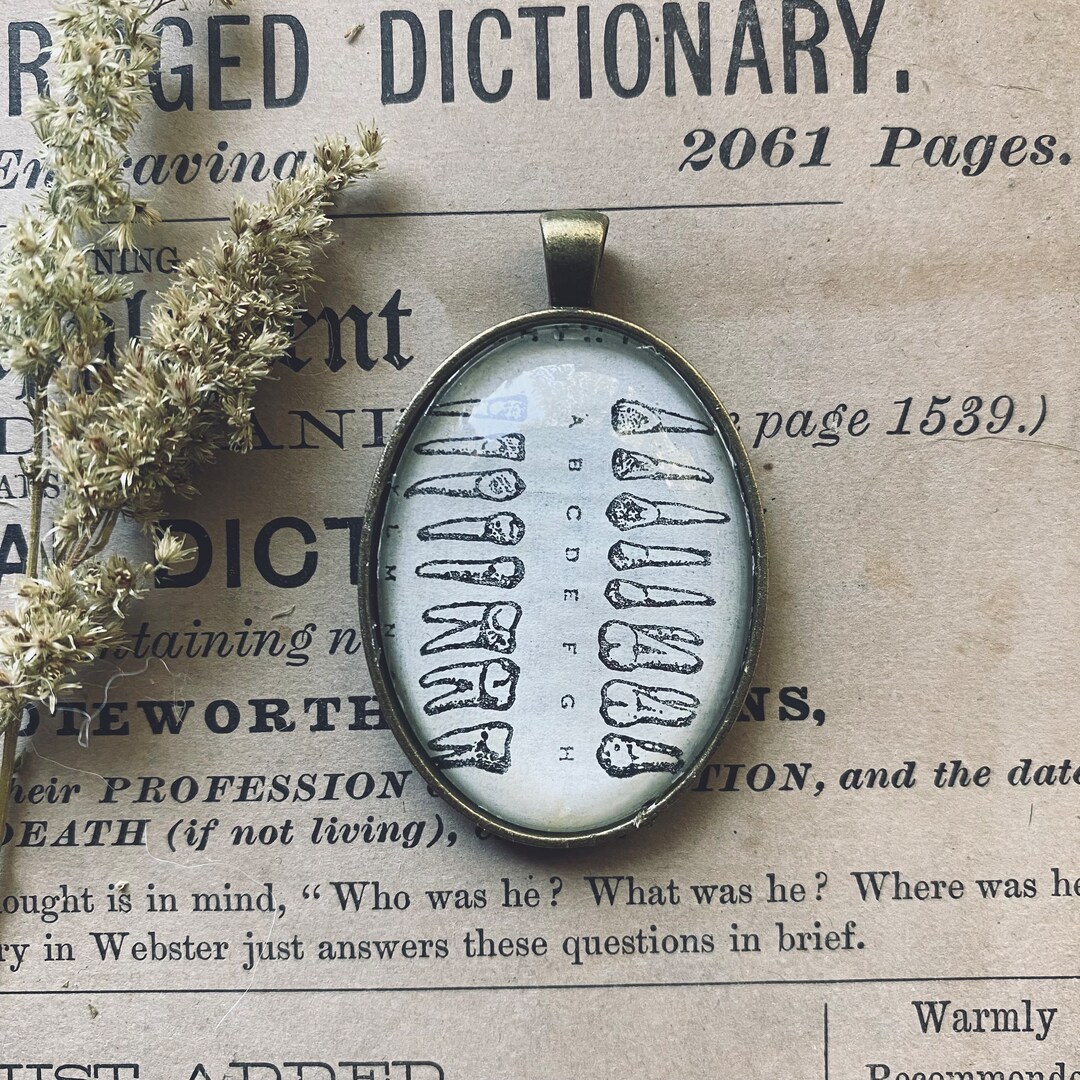 Teeth Pendant - Teeth Jewelry - Anatomy Jewelry - Halloween Necklace ...