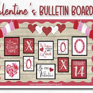 Valentine Bulletin Board, Farmhouse Classroom Valentine Bulletin Board ...