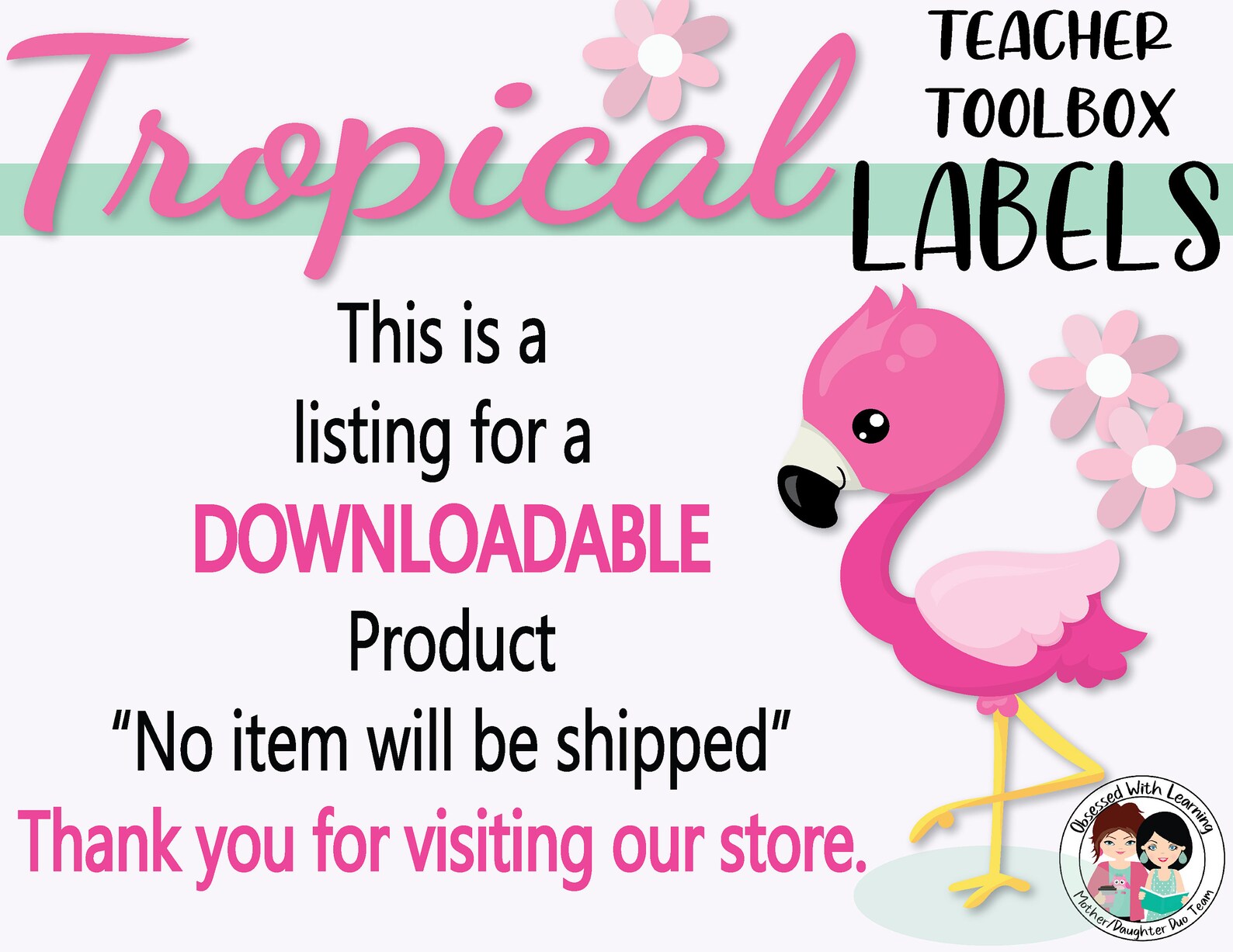 Tropical Teacher Toolbox Labels for School Supply Organization and ...