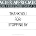 Teacher Appreciation Poster Kit for Classroom Bulletin Board Kit Coffee ...