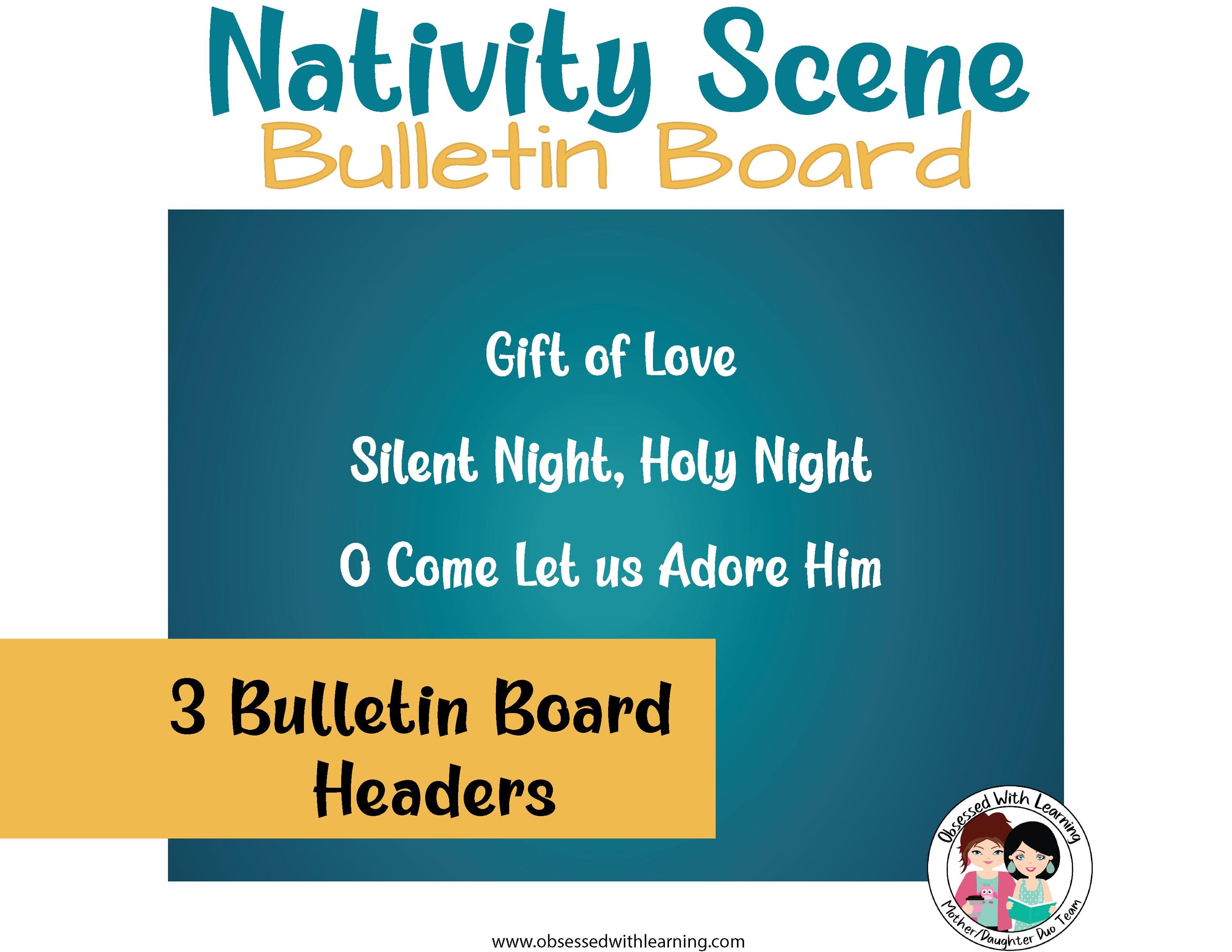 Christmas Nativity Scene Classroom Display Christian Decor Kit - Etsy