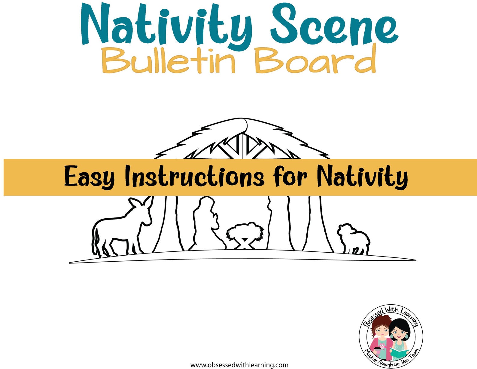 Christmas Nativity Scene Classroom Display Christian Decor Kit - Etsy