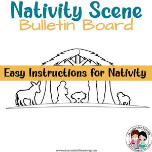 Christmas Nativity Scene Classroom Display Christian Decor Kit - Etsy
