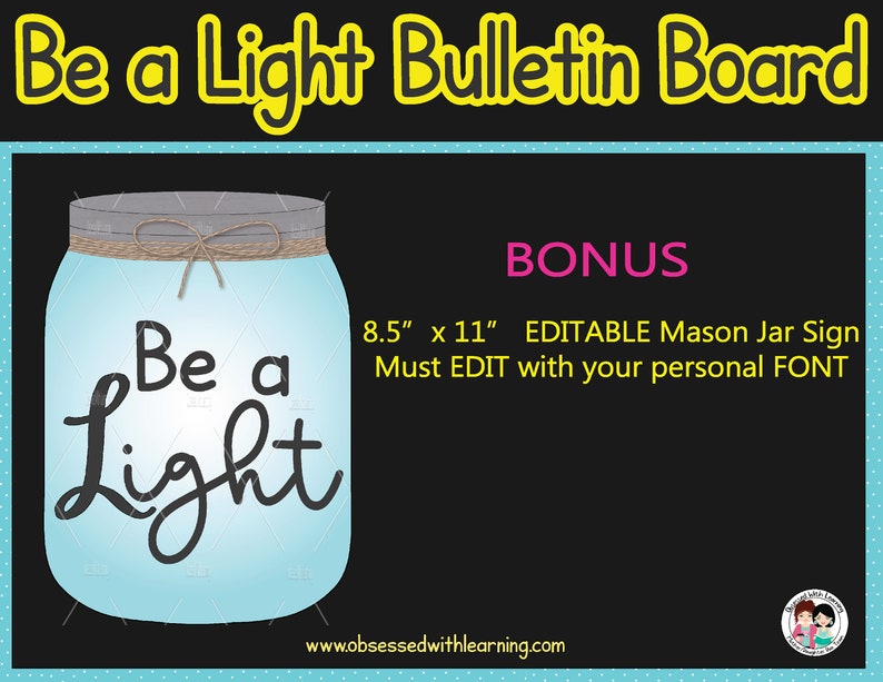 Farmhouse Classroom Decor Kit With Editable Firefly Nametags and ...