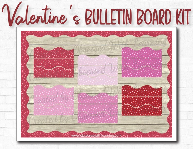 Valentine Bulletin Board Farmhouse Classroom Valentine - Etsy