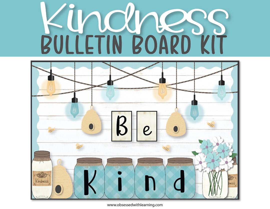 Classroom Kindness Quotes Bulletin Board Kit, Elementary Decor, Back to ...