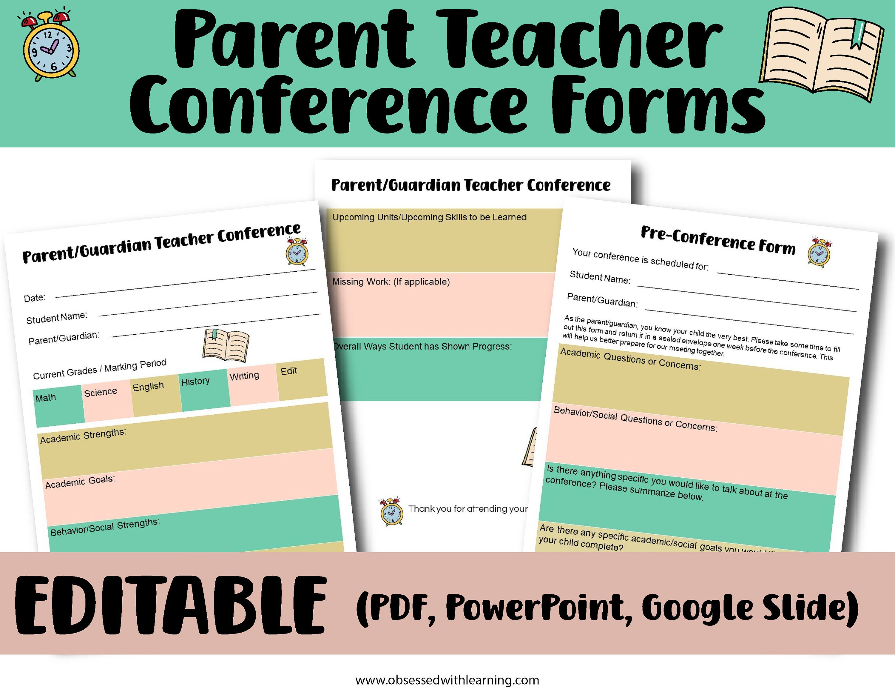 Parent Teacher Conference Forms