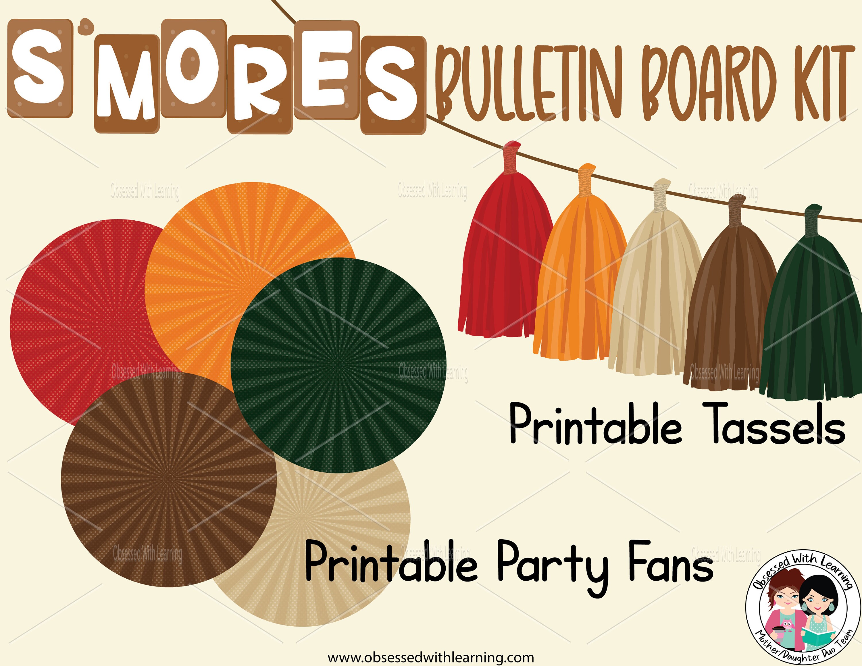 Camping Theme Bulletin Board Kit Smores Bulletin Board Kit | Etsy UK