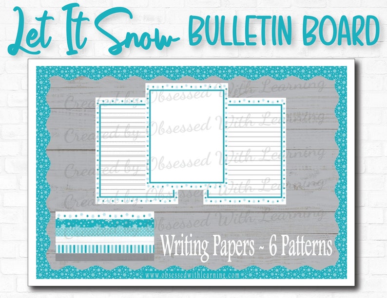 Let It Snow Décor Let It Snow Bulletin Board Farmhouse Décor - Etsy
