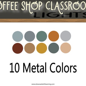 Coffee Shop Classroom, Printable Lights, Farmhouse Classroom Décor ...