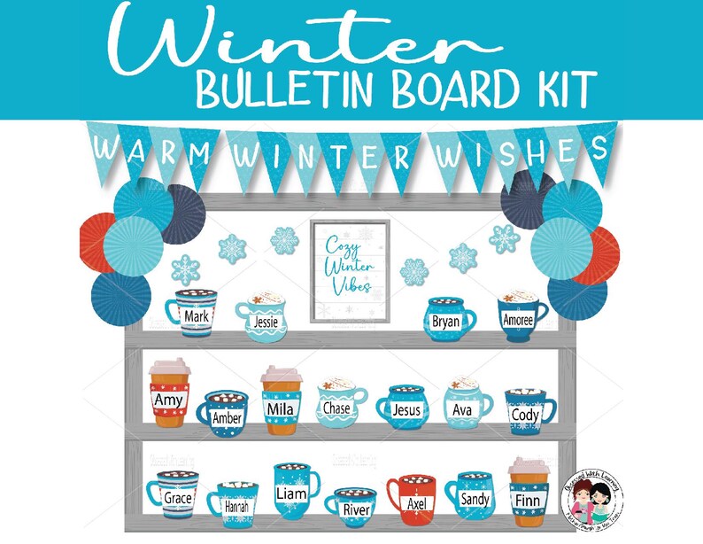 Let It Snow Décor, I Smell Snow, Hello Winter Bulletin Board Kit ...