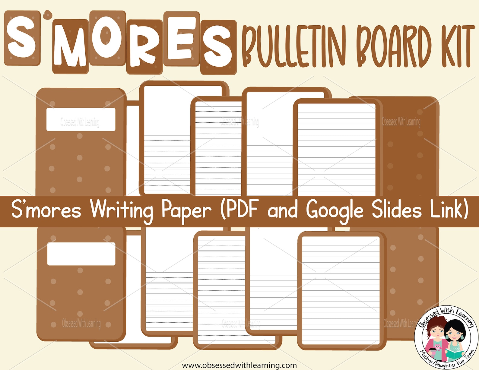 Camping Theme Bulletin Board Kit Smores Bulletin Board Kit | Etsy UK