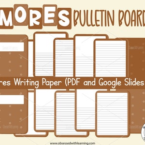 Camping Theme Bulletin Board Kit, Smores Classroom Bulletin Board Set ...