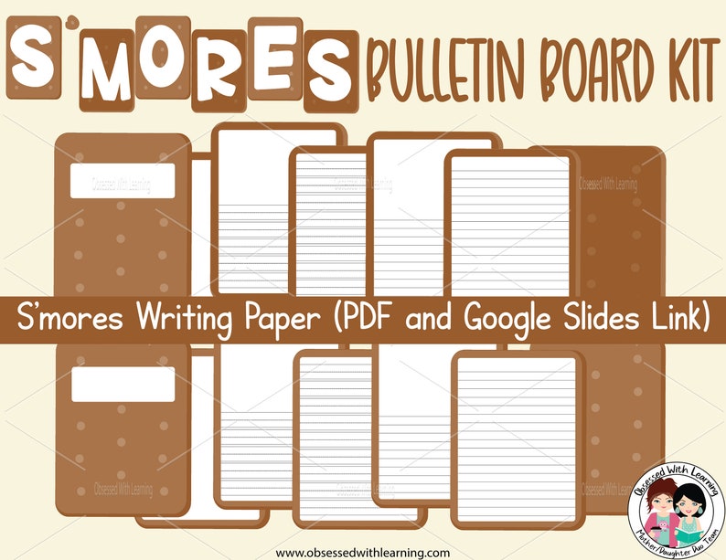 Camping Theme Bulletin Board Kit Smores Bulletin Board Kit | Etsy UK