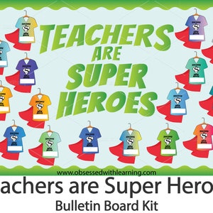 Super Hero Teacher, Superhero Teacher, Bulletin Board Kit, Teacher ...