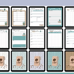 Teacher Planner 2023-2024 Coffee Shop Decor Digital Teacher - Etsy