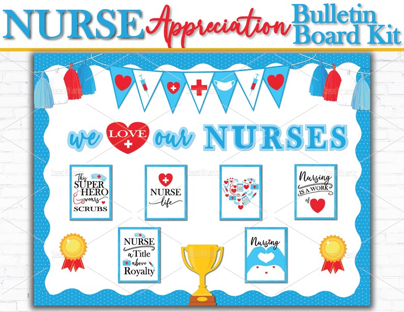 Nurse Appreciation Bulletin Board Kit Bulletin Board Border - Etsy