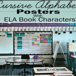 Farmhouse Cursive Alphabet Posters for Classroom Decoration - Etsy