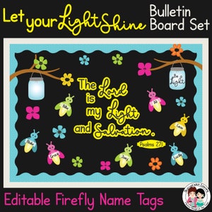 Let Your Light Shine, Matthew 5:16, Editable Name Tags, Classroom ...