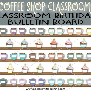 Coffee Theme Farmhouse Classroom Birthday Posters and Name Tags - Etsy