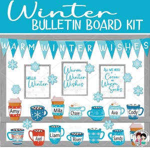 Let It Snow Décor, I Smell Snow, Hello Winter Bulletin Board Kit ...